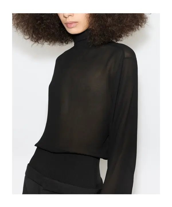 Alaïa Georgette Blouse With Scarf Detail