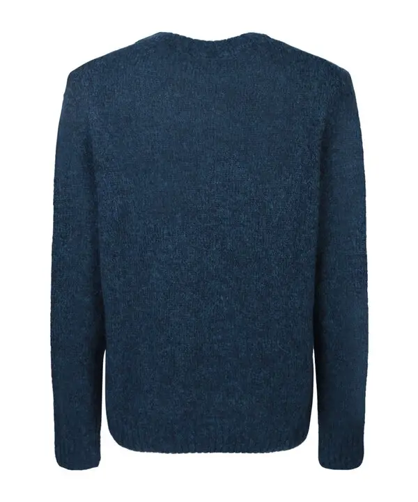 LARDINI Crewneck Knitted Jumper - Blue