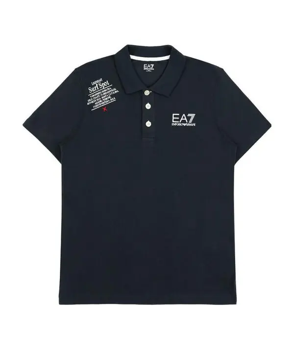 EA7 Logo Printed Polo Shirt