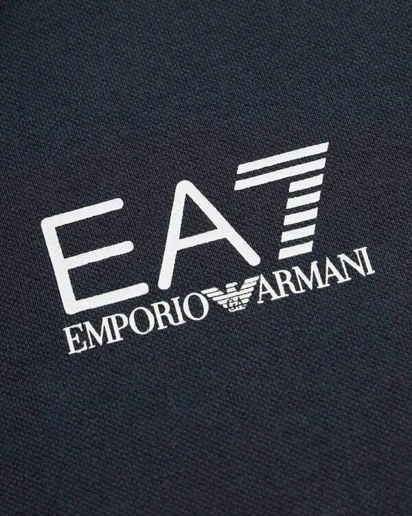 EA7 Logo Printed Polo Shirt