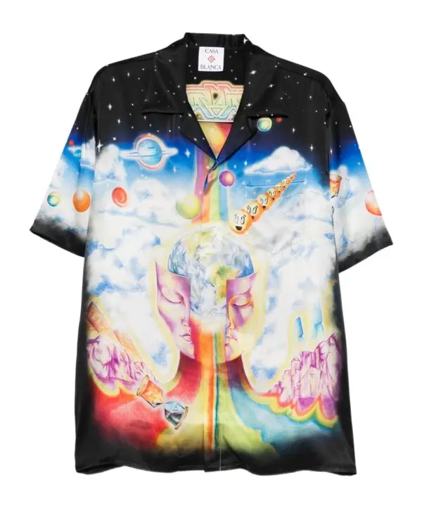 Casablanca Essential Print Short-sleeve Shirt - Multicolor