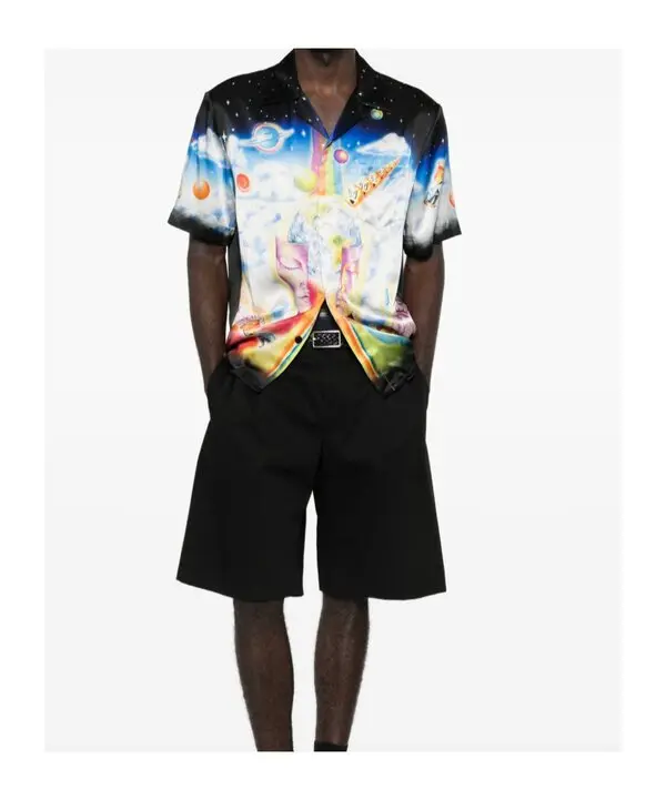 Casablanca Essential Print Short-sleeve Shirt - Multicolor