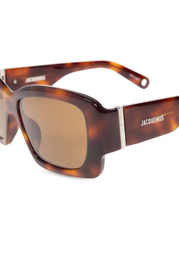 Jacquemus Rectangular Sunglasses With Monogram Detail