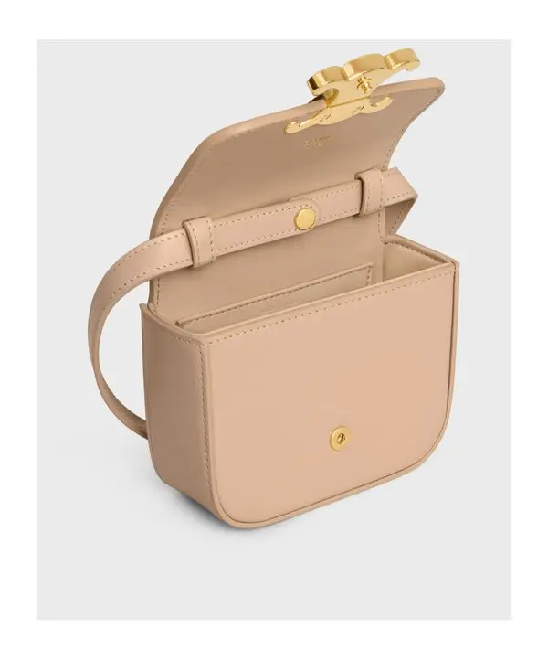Celine Mini Claude Bag In Shiny Calfskin