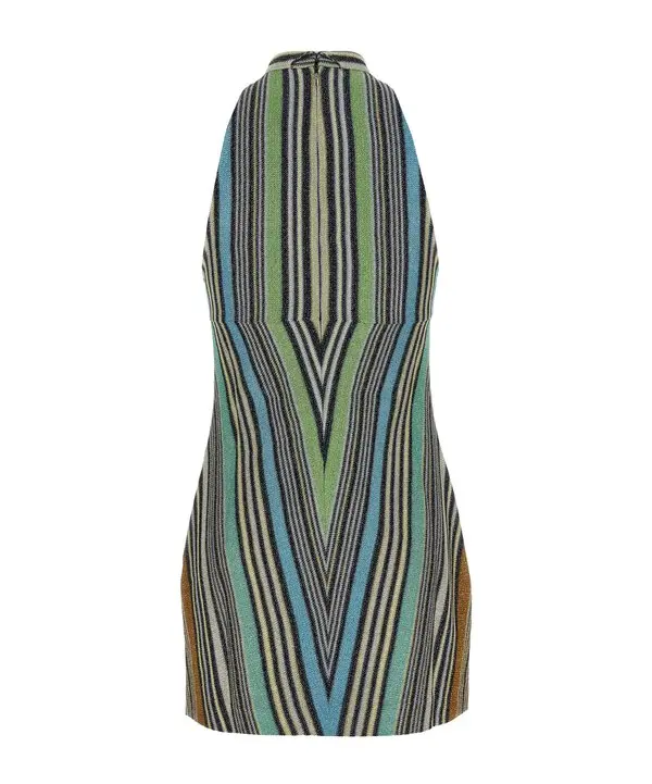 Missoni Striped Cut-out Sleeveless Mini Dress