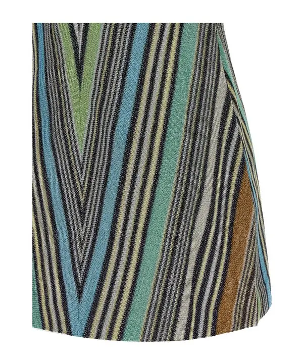 Missoni Striped Cut-out Sleeveless Mini Dress