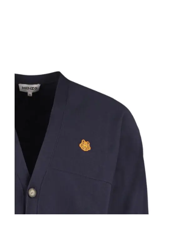 Kenzo Embroidered Tiger V-neck Cardigan