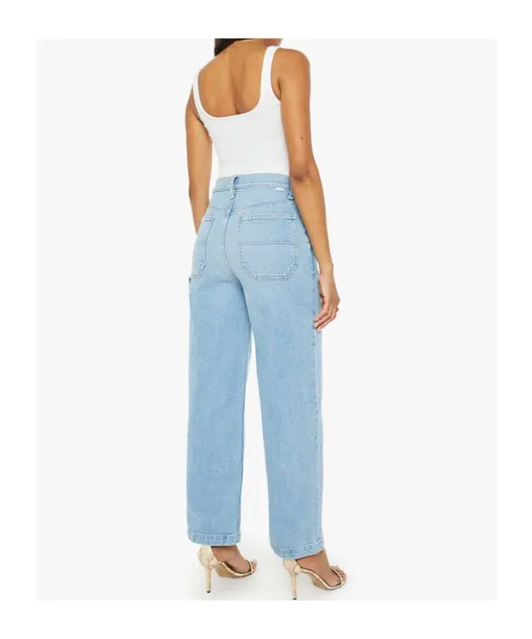 MOTHER The Stud Finder Wide Leg Jeans