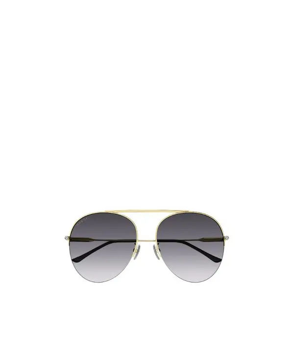 Gucci Aviator Frame Sunglasses - Gray
