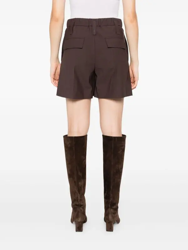 Brunello Cucinelli Pleated Tailored Shorts - Brown