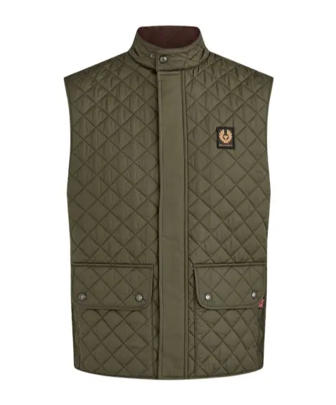 Belstaff Quilted Sleeveless Jacket - Faded Olive