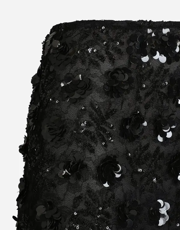 Dolce & Gabbana Sequin Embellished Skirt