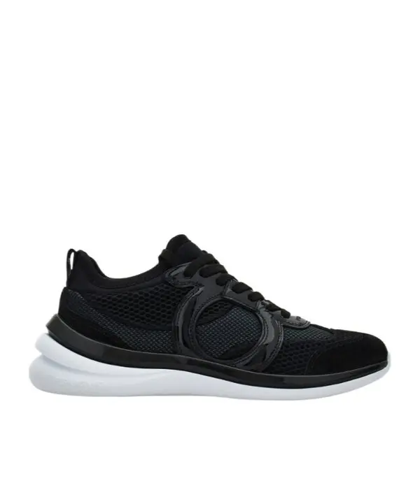 FERRAGAMO Gancini Mesh Detail Sneakers