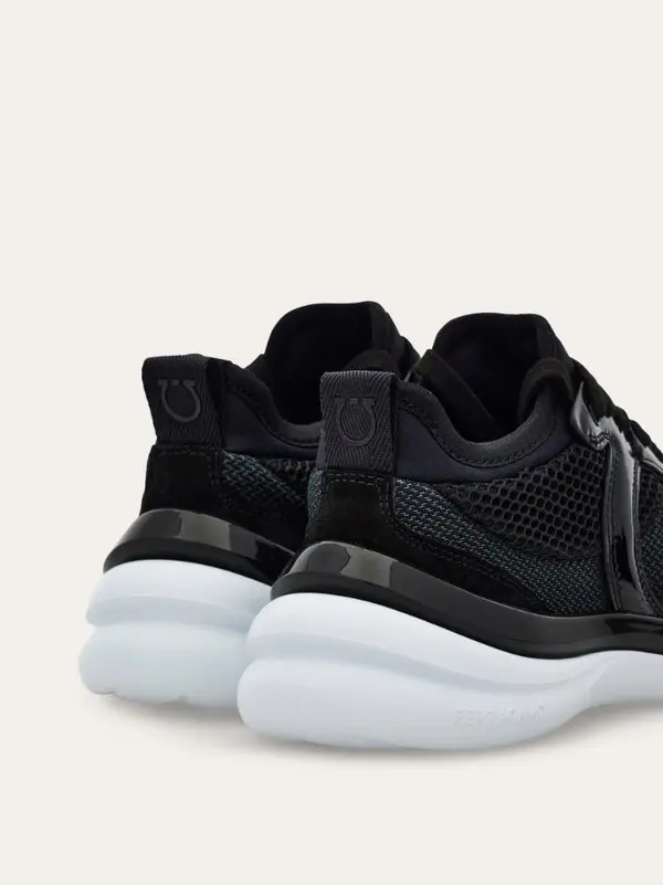 FERRAGAMO Gancini Mesh Detail Sneakers