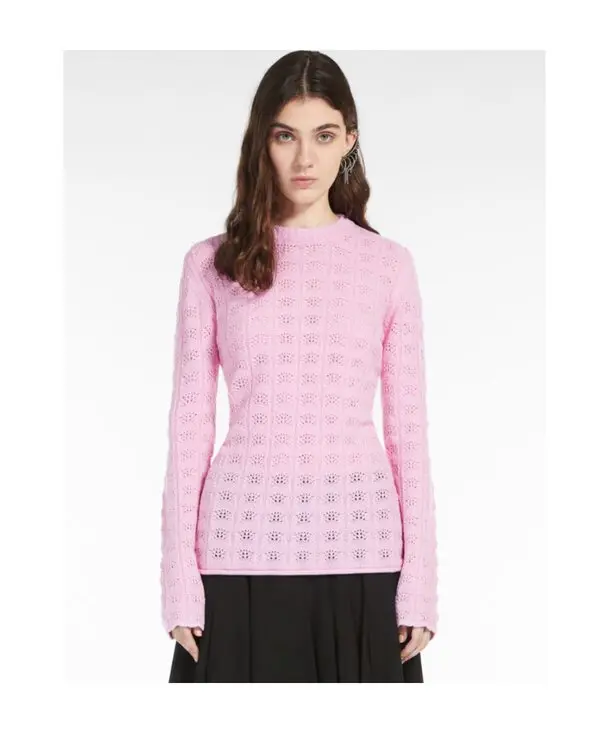 Sportmax Geometric Stitch Perforation Pullover