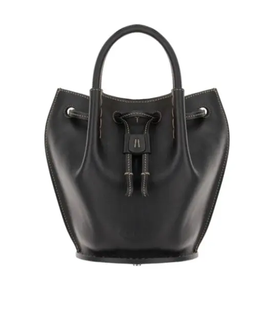 TOD'S Buz Drawstring Mini Bucket Bag - Black