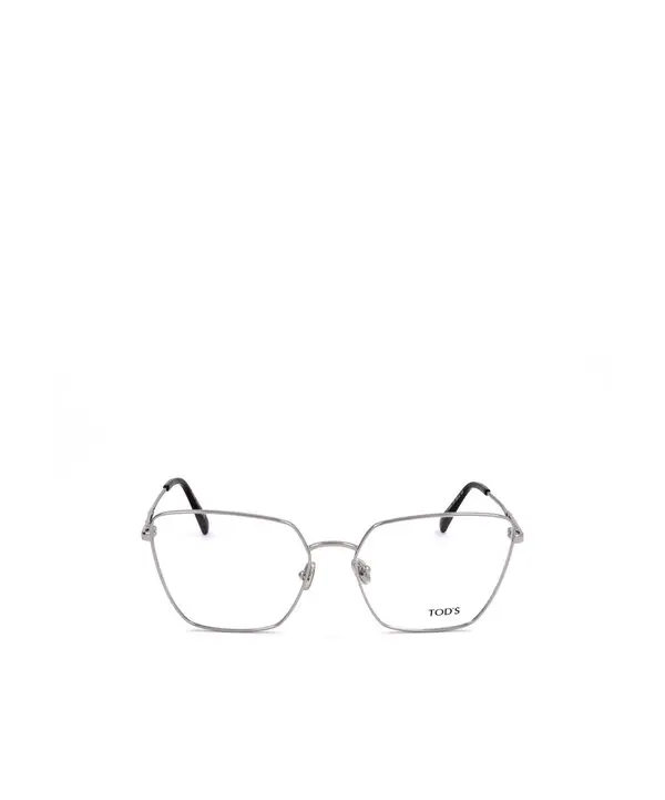 TOD'S Geometrically Framed Eyeglasses - Silver