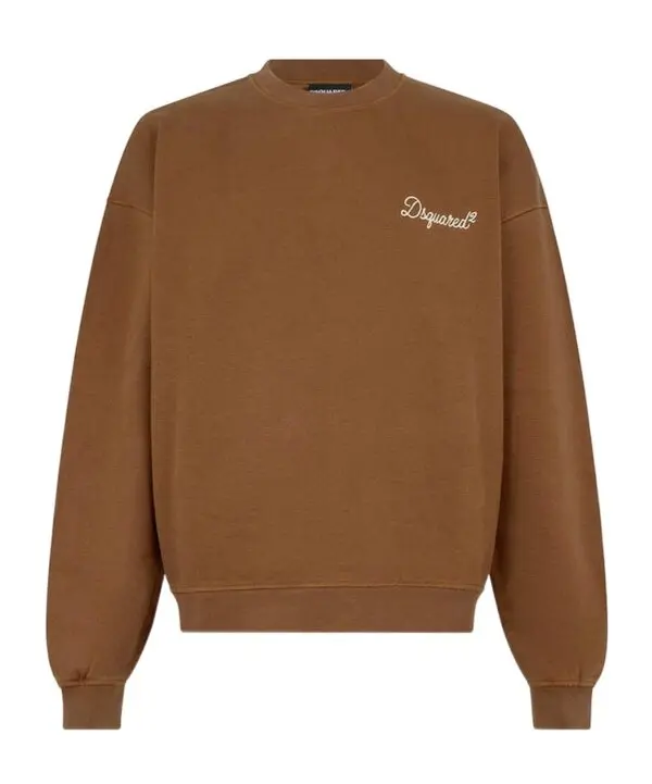 Dsquared2 D2 Signature Crew-neck Sweatshirt - Brown