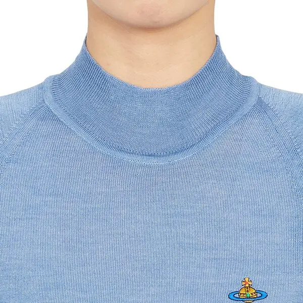 VIVIENNE WESTWOOD Short-sleeved High Neck Sweater With Logo