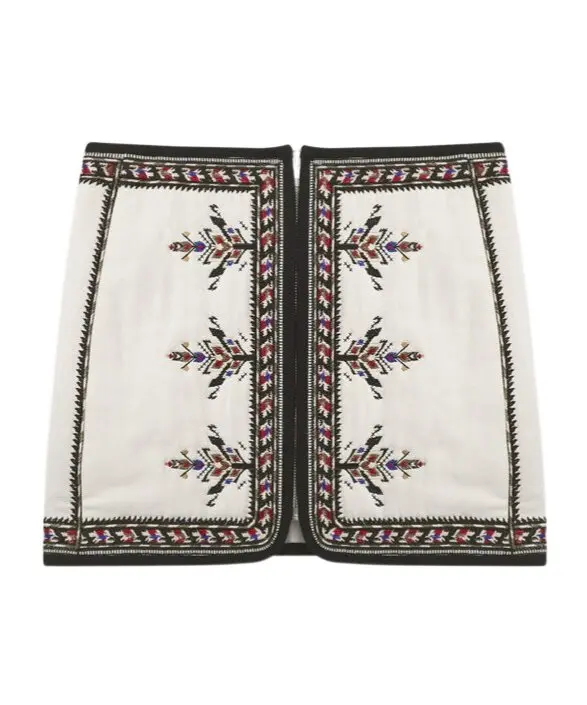Isabel Marant Étoile Zeria Embroidered Mini Skirt - True Color