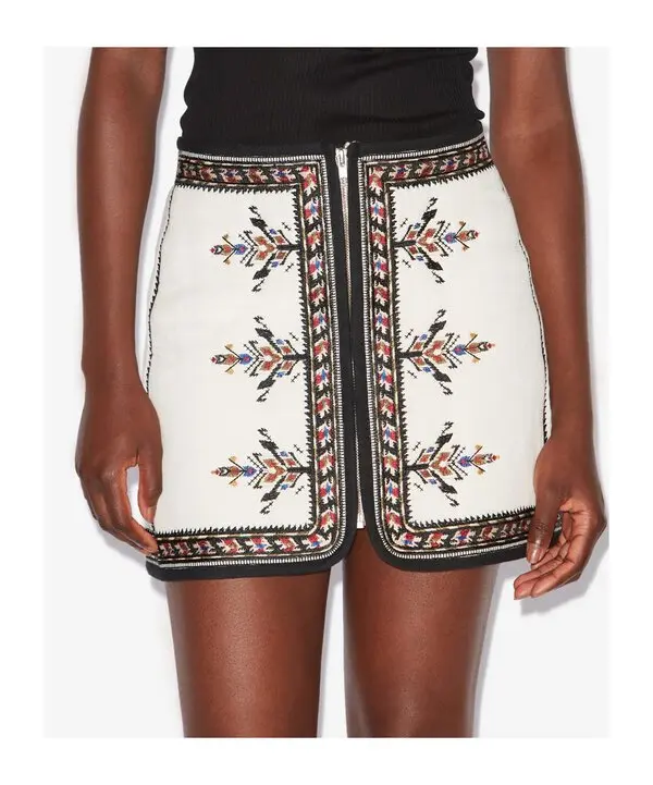 Isabel Marant Étoile Zeria Embroidered Mini Skirt
