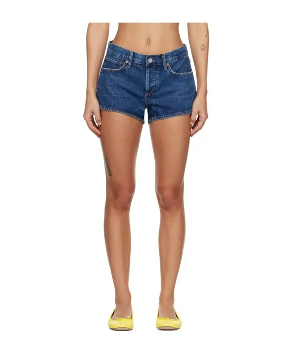 AGOLDE Low Rise Parker Short - Blue