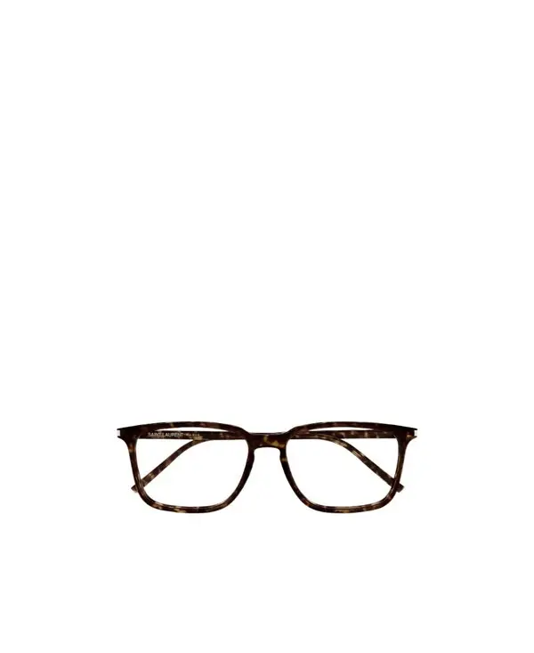 Saint Laurent Square Frame Eyeglasses - Brown