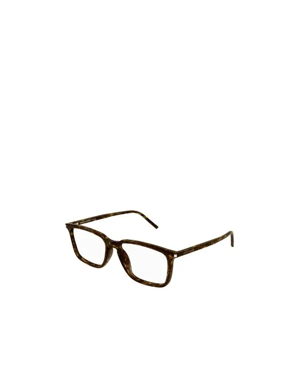 Saint Laurent Square Frame Eyeglasses - Brown