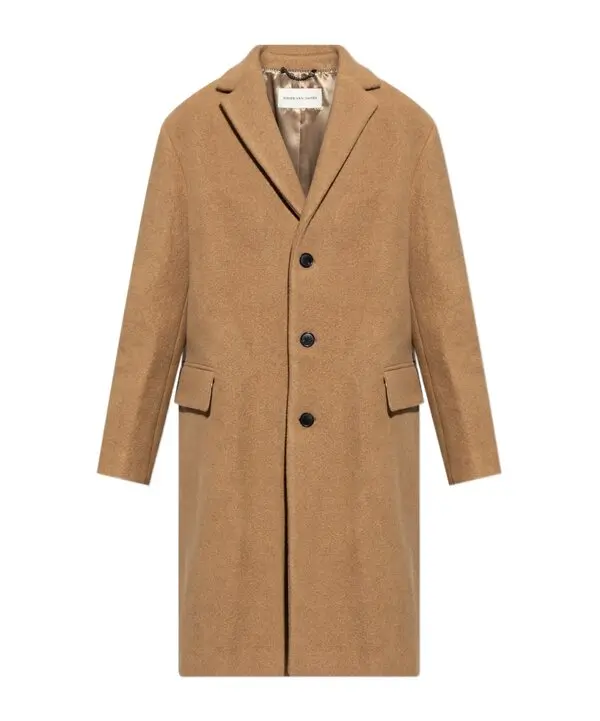 Dries Van Noten Single-breasted Coat - Brown