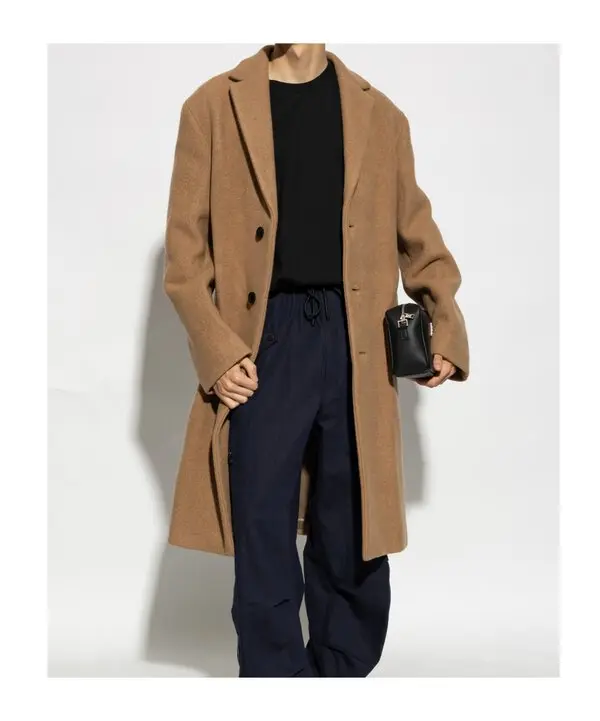 Dries Van Noten Single-breasted Coat - Brown
