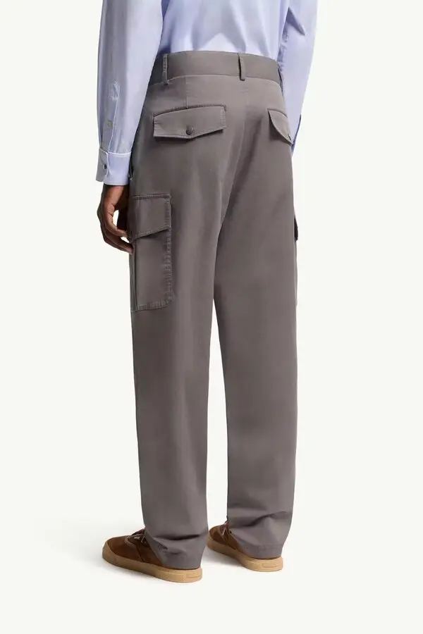 Moncler Button Detailed Straight-leg Cargo Pants