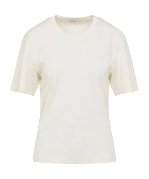 LEMAIRE Ribbed T-shirt - Light Cream