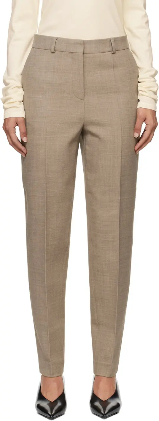 TOTEME Mélange-effect Tailored Trousers