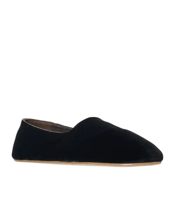 THE ROW Ponti Flat Slipper - Black