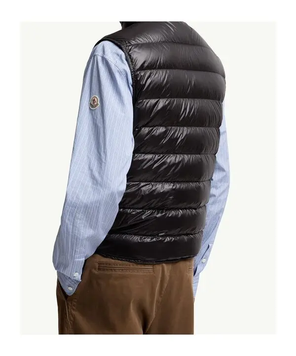 Moncler Gui Packable Zip-up Padded Gilet - Black