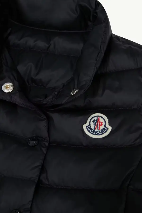 Moncler Packable Down Vest With Stand Collar - Black