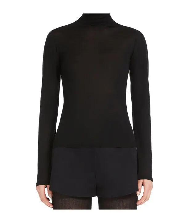 Max Mara Adina Turtleneck Long-sleeved Jumper - Black