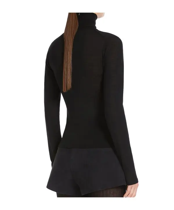 Max Mara Adina Turtleneck Long-sleeved Jumper - Black