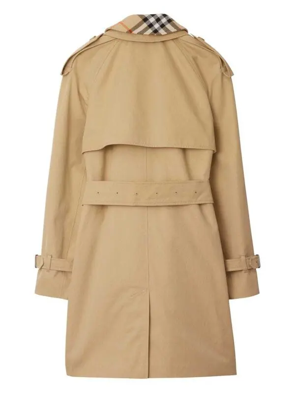 Burberry Double Breasted Belted Trench Coat