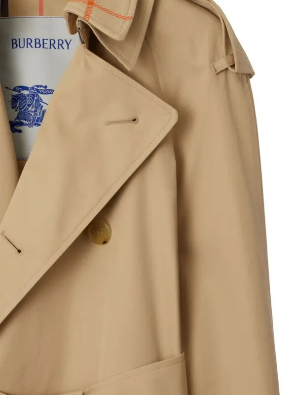 Burberry Double Breasted Belted Trench Coat