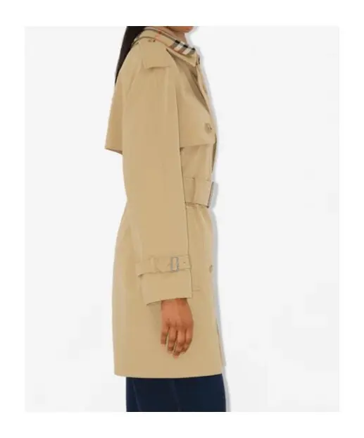 Burberry Double Breasted Belted Trench Coat