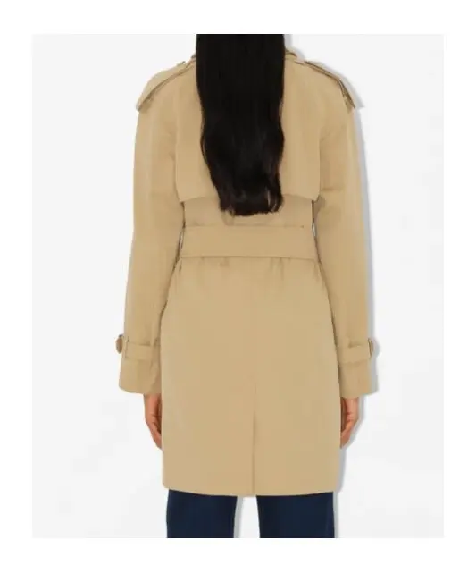 Burberry Double Breasted Belted Trench Coat