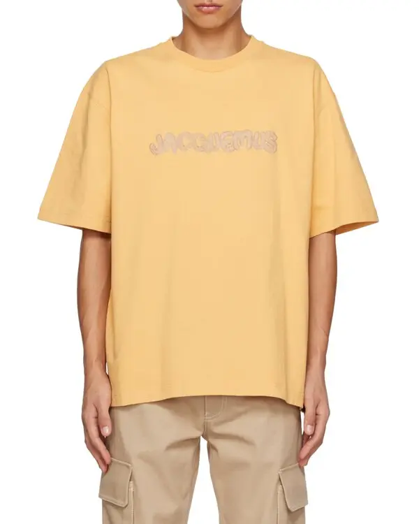 Jacquemus Raphia Embroidered Logo T-shirt