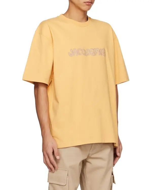 Jacquemus Raphia Embroidered Logo T-shirt