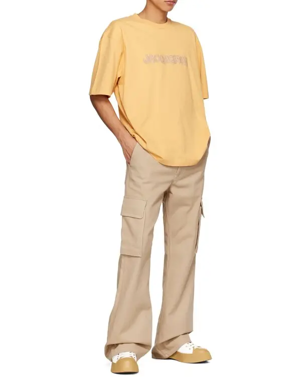 Jacquemus Raphia Embroidered Logo T-shirt