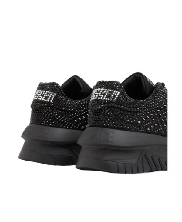 Versace Odissea Crystal-embellished Sneakers