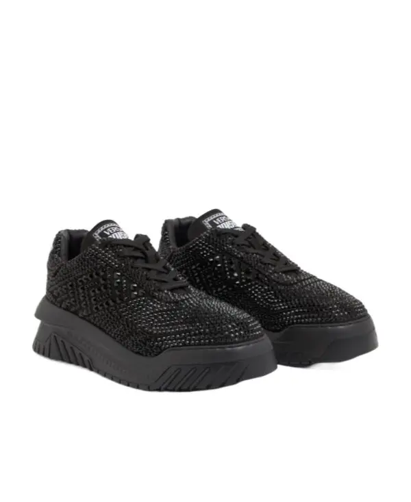 Versace Odissea Crystal-embellished Sneakers