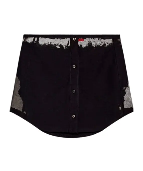 DIESEL® Curved Hem Mini Skirt
