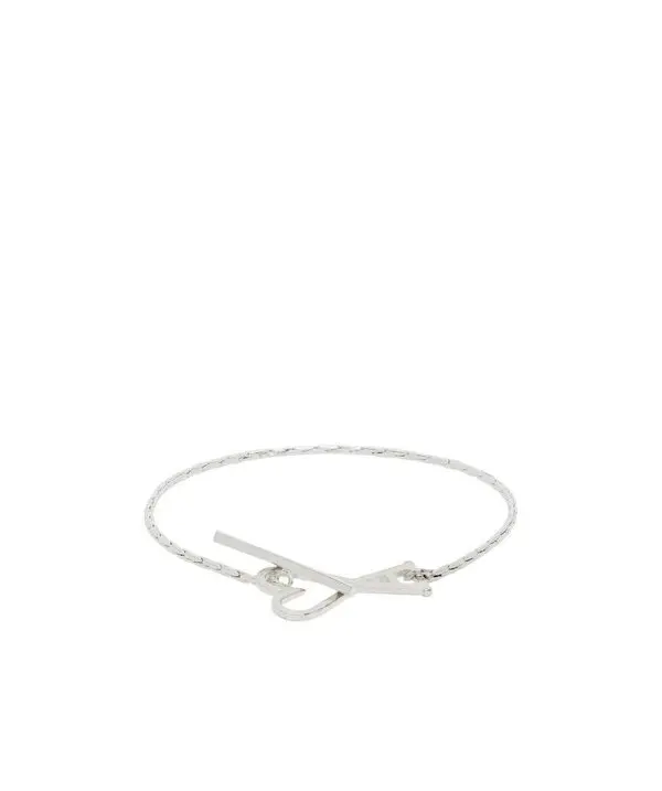 Ami Logo Charm Bracelet - White