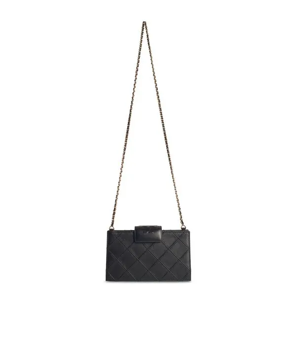 Tory Burch Fleming Mini Chain Wallet - Black